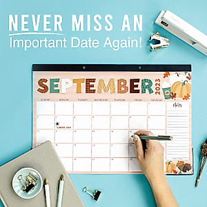 Doodle Large Desk Calendar 2023-2024 Calendar Desk Pad - 18 Month Calendar For Desk Calendars 2023-2024, 2023 Desk Planner 2023 Desk Calendar 11x17, Large Calendar 2023-2024 For Wall Calender 2023