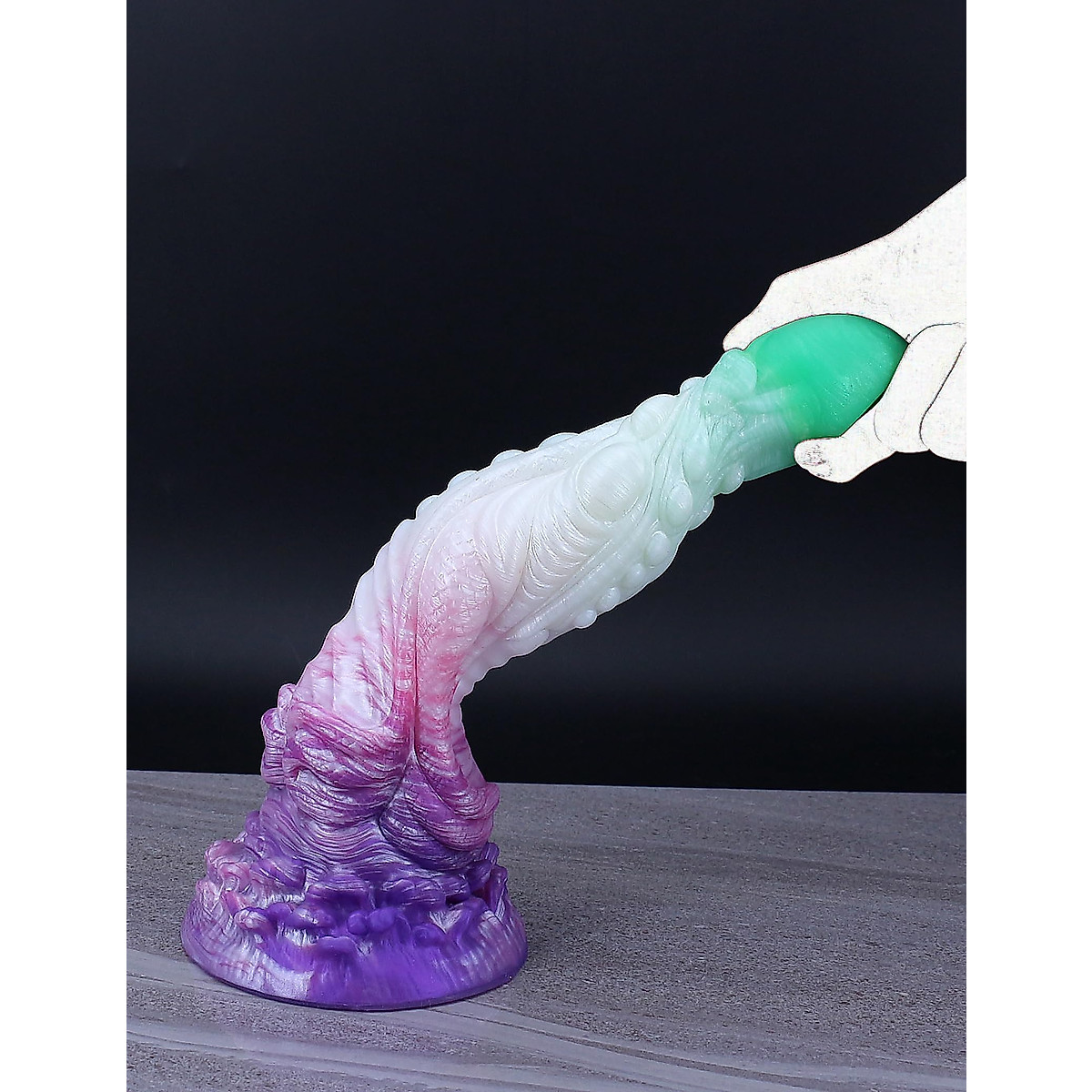 Realistic Thick Dragon Dildo with Knot, 10inch Long Monster Dildos Silicone Fantasy Dildo Anal Plug Toys for Women and Men Couples