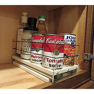Vertical Spice - 5x1x11 DC - Heavy Duty Storage Organizer Drawer for Cabinets and Pantries - Size: 5.75" Width x 5.0" Height x 10.6" Depth - MADE IN USA