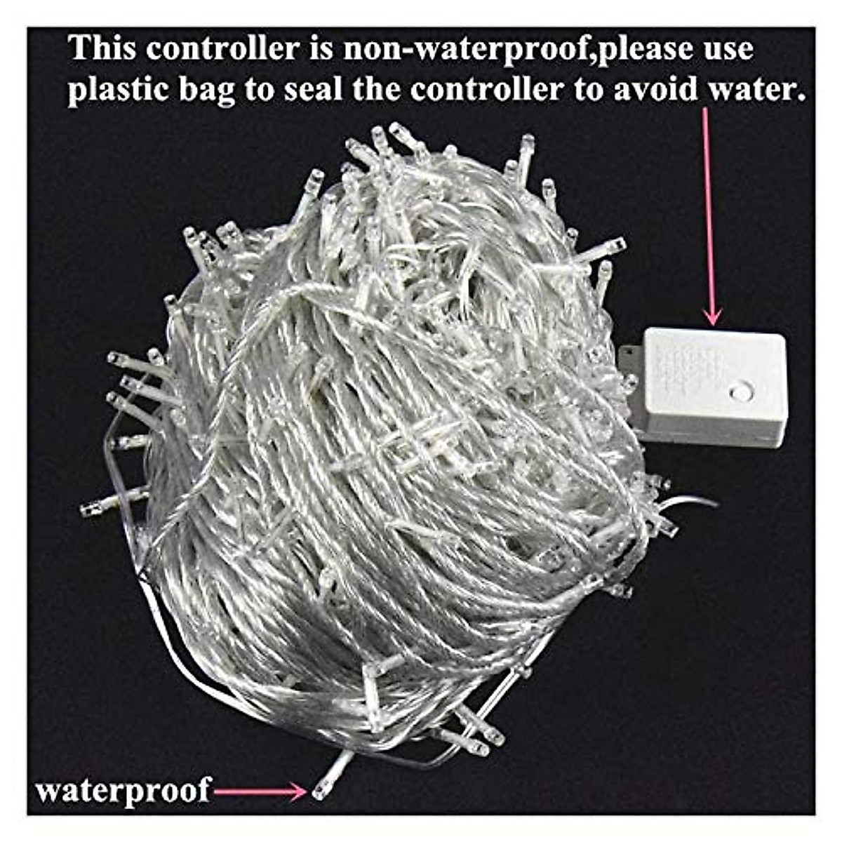 LIUPENGWEI Fairy String Lights，LED Rope Lights with 8 Lighting Modes, Perfect for Home, Garden, Bedroom, Christmas, Wedding, Party Decoration Lamp Garden Ghost Light