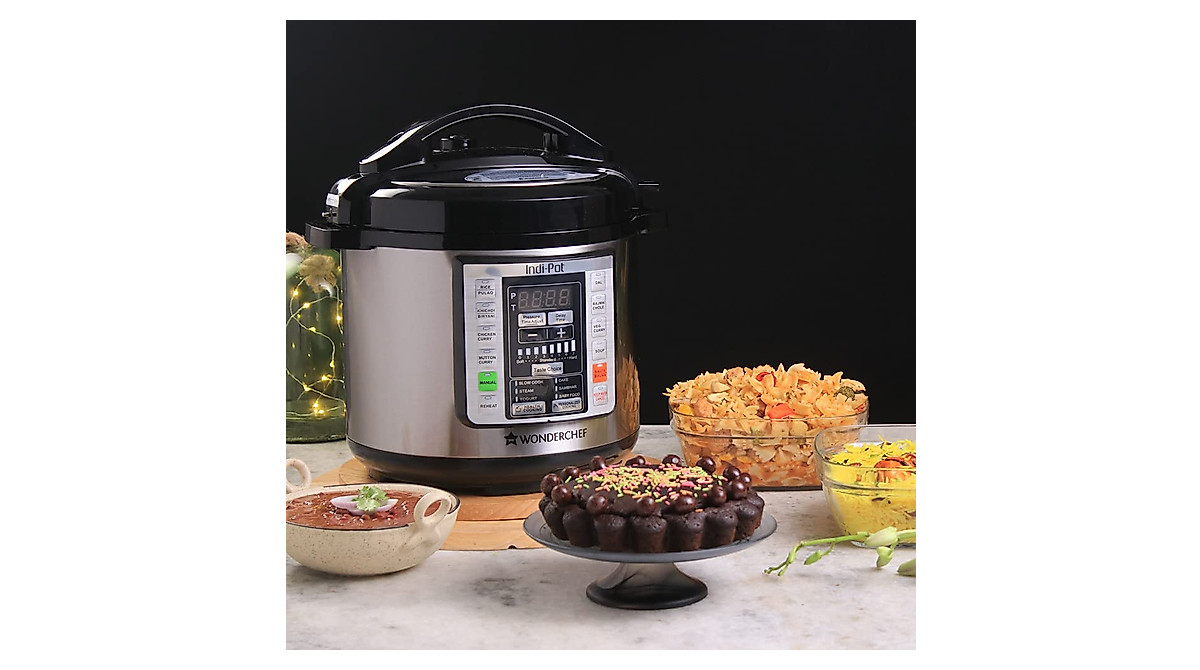 Wonderchef 7-in-1 6 Quart Pressure Cooker - Versatile Cooking