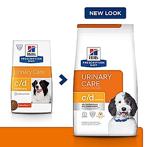 Hill's Prescription Diet c/d Multicare Urinary Care Chicken Flavor Dry Dog Food, Veterinary Diet, 8.5 lb. Bag