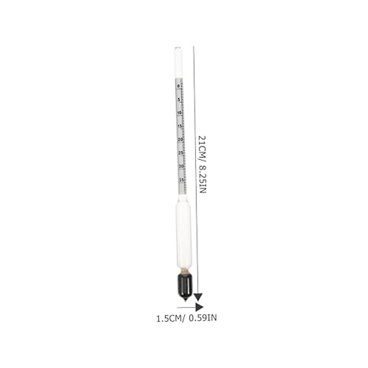 CHILDWEET Hydrometer Mud Making Supplies Petroleum Meter Liquid Measuring Device Liquid Tester for Liquid Measuring Tools Liquidometer Liquid Meter Measure Tool Distilling Supplies Glass