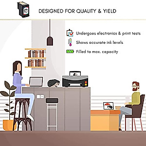 Limeink Black Remanufactured PG-245XL High Yield Ink Cartridge for Pixma iP2820 MG2420 MG2520 MG2920 MG2922 MG2924 MX492 Shows Accurate Ink Level