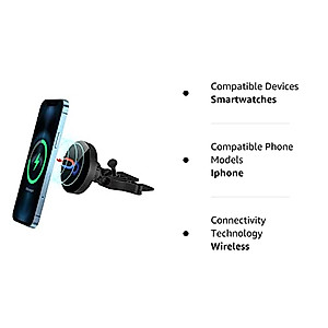 Piosoo 15W Magnetic Wireless Car Charger CD Slot Mount for iPhone 13/13 Pro/13 Pro Max/13 mini/12/12 Pro/12 Pro Max,Powerful Suction Auto-Alignment Mag-Safe Car Mount, Compatible with Mag-Safe Cases