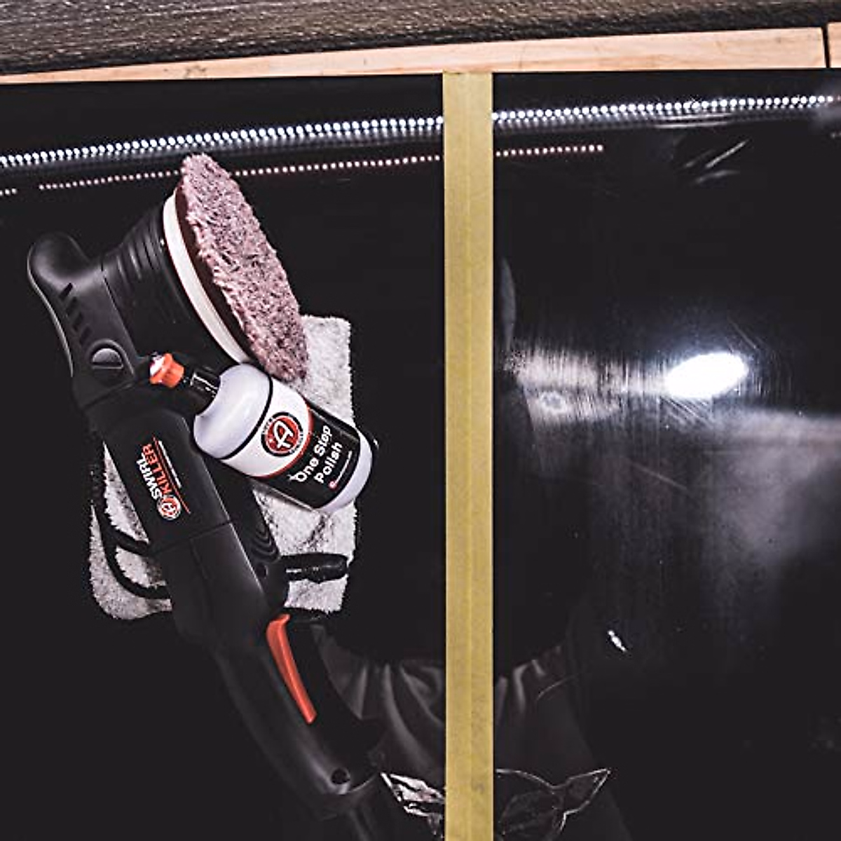 Adam's Premium Polisher Pads - Blended Wool & Microfiber Cuts & Finishes in One Step 2 Pack - Color Coded to Match with Recommended Polishes or Compounds (3.5", One Step Polishing Pad)