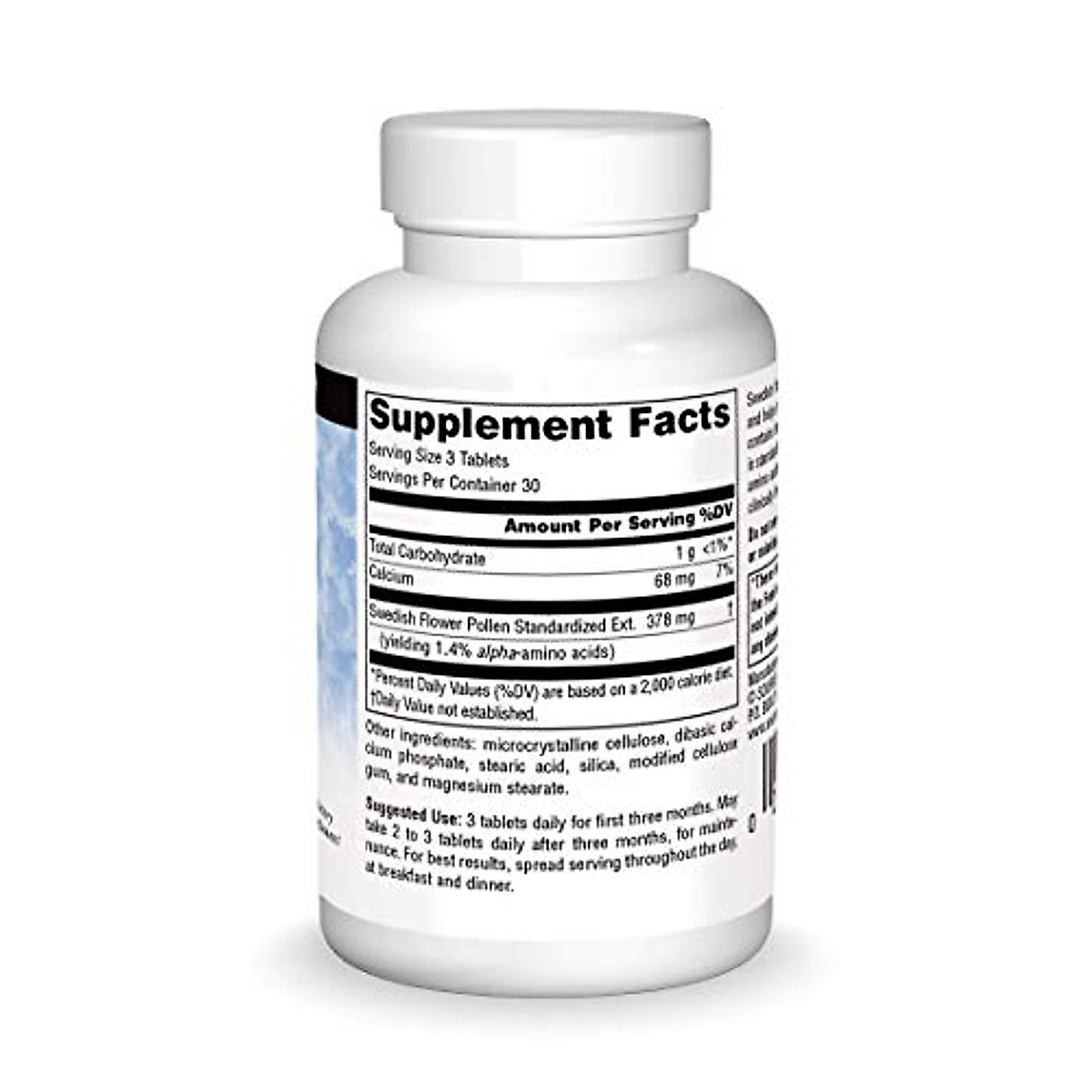 Source Naturals Swedish Flower Pollen Extract Supplement - 90 Tablets