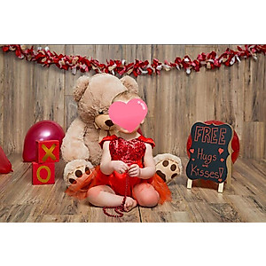 Newborn Baby Girls Valentine Romper Tutu Dress Fly Sleeve Heart Sequins Bodysuit Jumpsuit Summer Outfit 0-3Y (6-12M, Red)