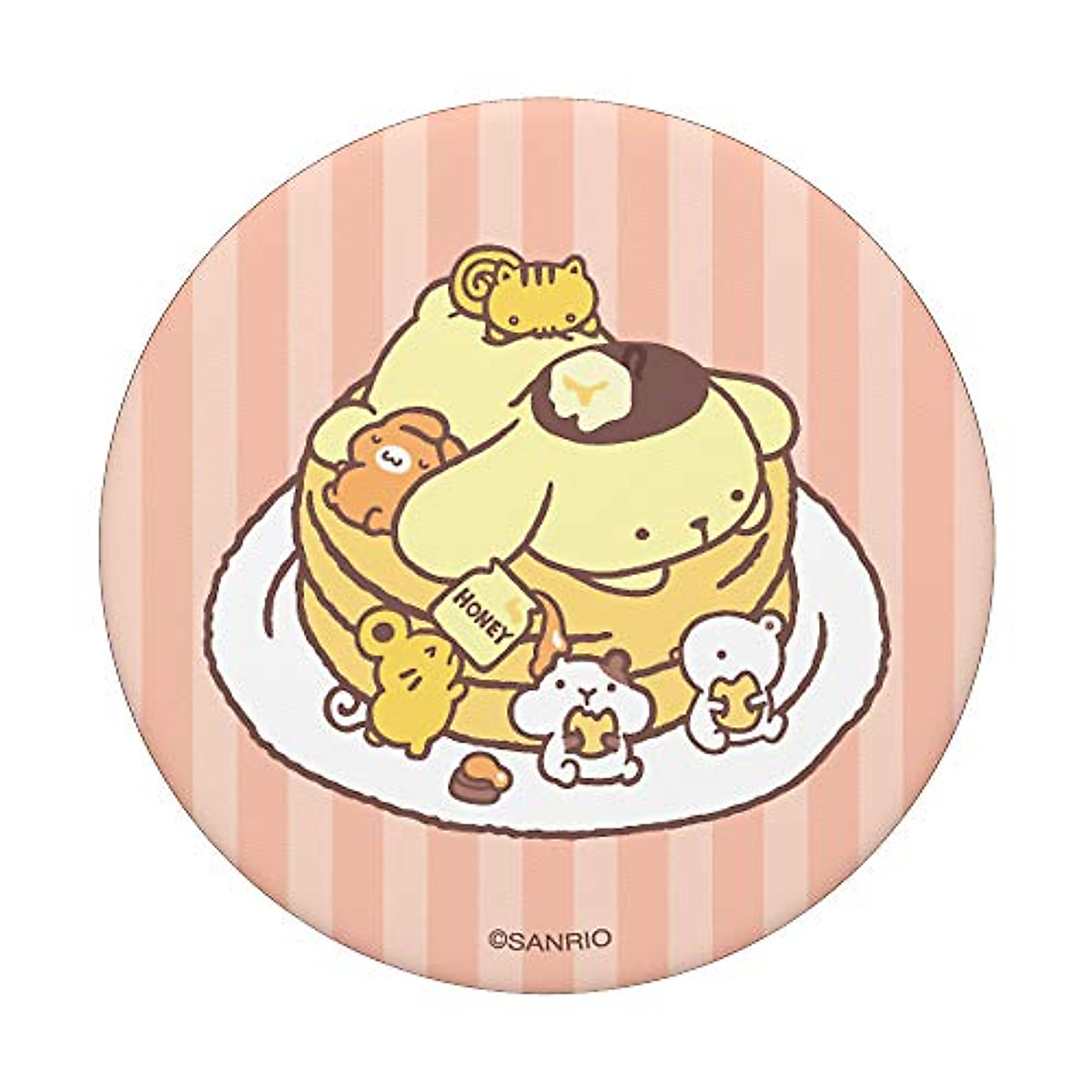 Pompompurin Adorable Pancakes With Friends PopSockets PopGrip: Swappable Grip for Phones & Tablets