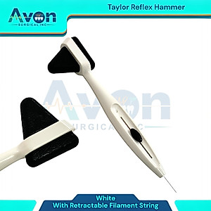 4 Pack - Neuro Reflex Testing Reflex Hammers, Taylor, Buck, Tromner, Dejerine, Plastic and Metal Bundle - Multi-Use Reflex Diagnostics Tendon Examination