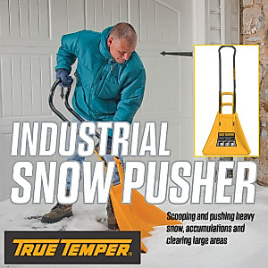 True Temper 1625300 SnoBoss Poly Snow Shovel/Pusher/Scraper, 20-Inch, Multi