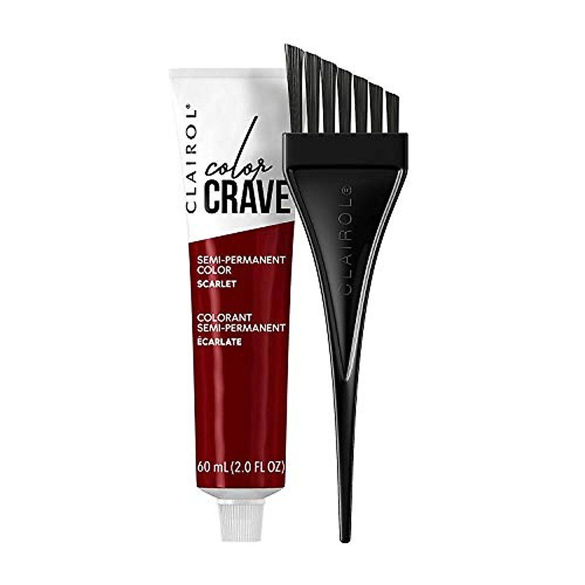 Clairol Color Crave Semi-Permanent Hair Dye, Scarlet Hair Color, 1 Count