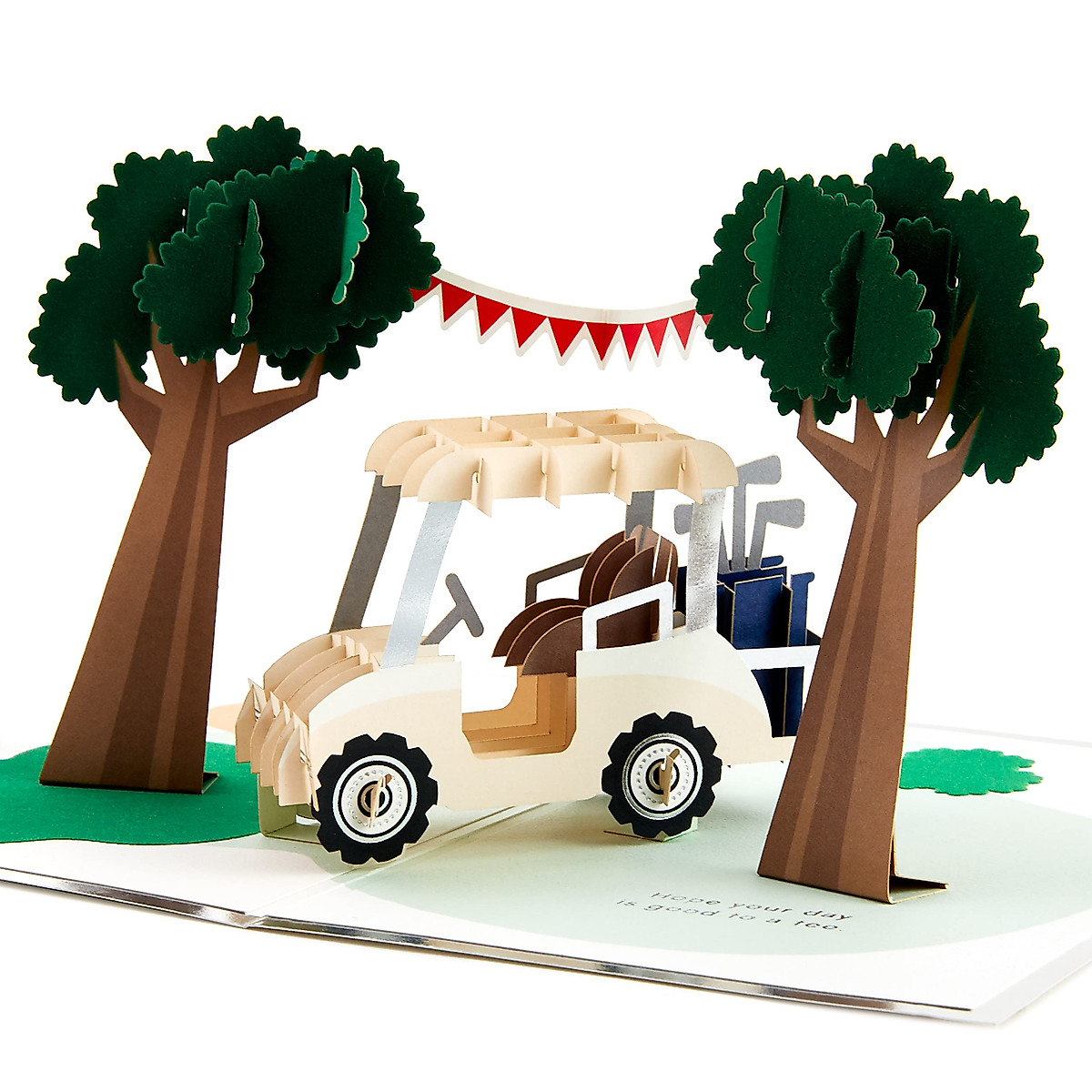 Hallmark Pop Up Birthday Card for Him (Golf Cart) Signature Paper Wonder 3D Card