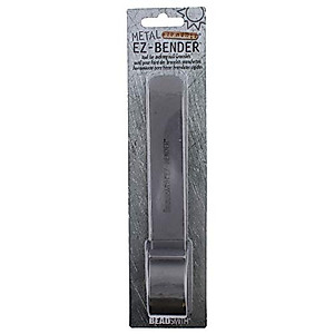 The Beadsmith EZ Bender - Metal Elements - Made of Hardened Steel - 7 x 1 x 1.25 inches - Tool for Making Cuff Bracelets - Create Perfectly Curved Bracelets Without a Mallet
