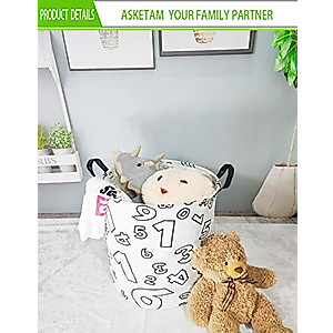 ASKETAM Baby Laundry Basket, Durable, Large Capacity, Lightweight, Portable, Waterproof