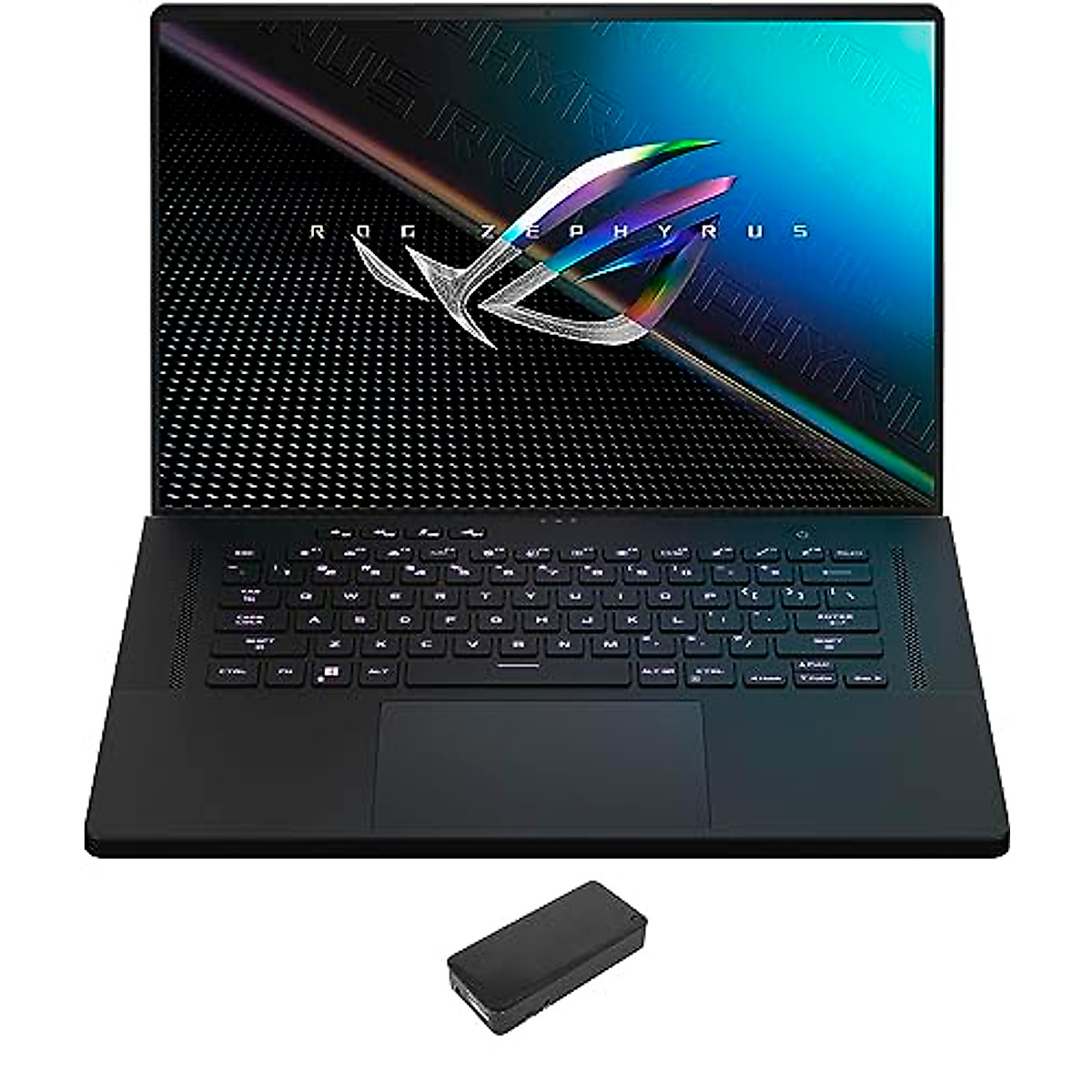 ASUS ROG Zephyrus M16 Gaming Laptop (Intel i7-12700H 14-Core, 24GB DDR5 4800MHz RAM, 2x2TB PCIe SSD RAID 0 (4TB), GeForce RTX 3060, 16.0" 165Hz Win 11 Pro) with DV4K Dock