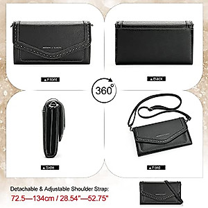 MEITRUE Crossbody Bags For Women,Wallet Phone Purse Shoulder handbags Multi-Function Small RFID Clutch Card Holder