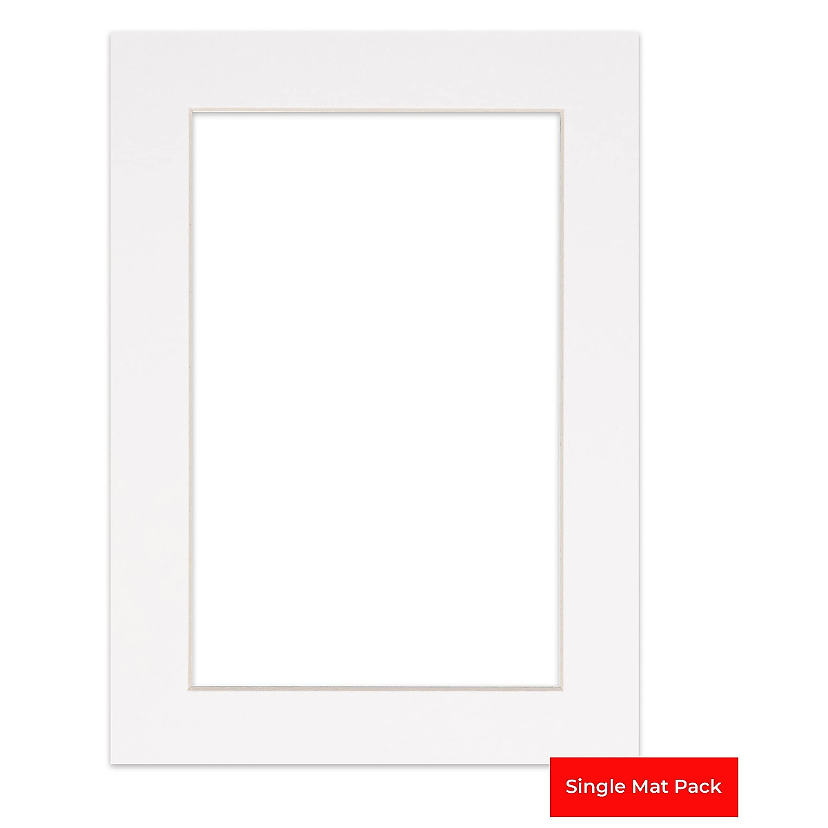 20x27 Mat Bevel Cut for 16x23 Photos - Acid Free White Precut Matboard - For Pictures, Photos, Framing - 4-ply Thickness