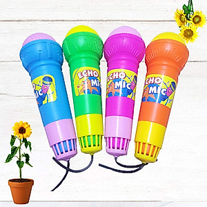 Totority Microphone Kids Echo Microphone for Kids: 3pcs Voice Amplifying Microphone Toy for Kids and Toddlers Singing Speech Communication (Random Color) Toddler Microphone
