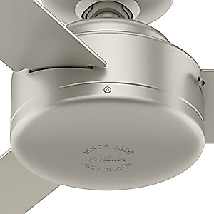 Hunter Fan Company 50812 Presto Ceiling Fan, 52, Matte Nickel