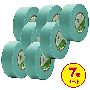 Nichiban 22H-18 Masking Tape, 7 Rolls, 0.7 inches (18 mm) x 59.2 ft (18 m) Green