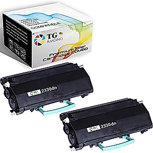 (2 Pack) TG Imaging Compatible Toner Cartridge Replacement for Dell 2330dn 2330 Toner (2xBlack) for PK941 330-2650 for Dell 2330d 2330dn 2350d 2350dn Printer