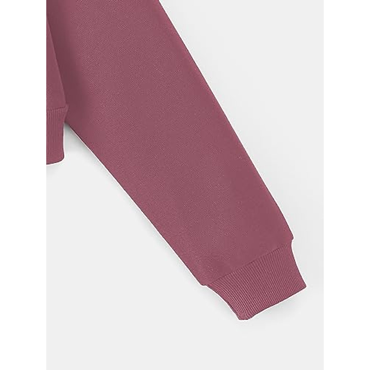 SweatyRocks Women's Long Sleeve Drawstring Full Zip Hooded Jacket Crop Sweatshirt Watermelon Pink M