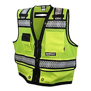 DEWALT DSV521 Class 2 Heavy Duty Surveyor Vest, 3X-Large