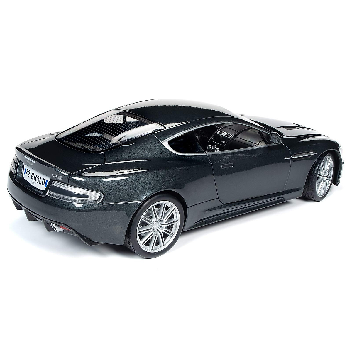 Aston Martin DBS Quantum Silver/Dark Gray Metallic (James Bond 007) "Quantum of Solace (2008) Movie 1/18 Diecast Model Car by Auto World