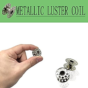 25 Pcs Metal Bobbins for Sewing Machine with Storage Box, A Class 15 Universal Bobbins in Case Compatible for Brother, Janome, Singer, Bernina, Toyata, Anime, Kenmore, Elna, Babylock by LeBeila