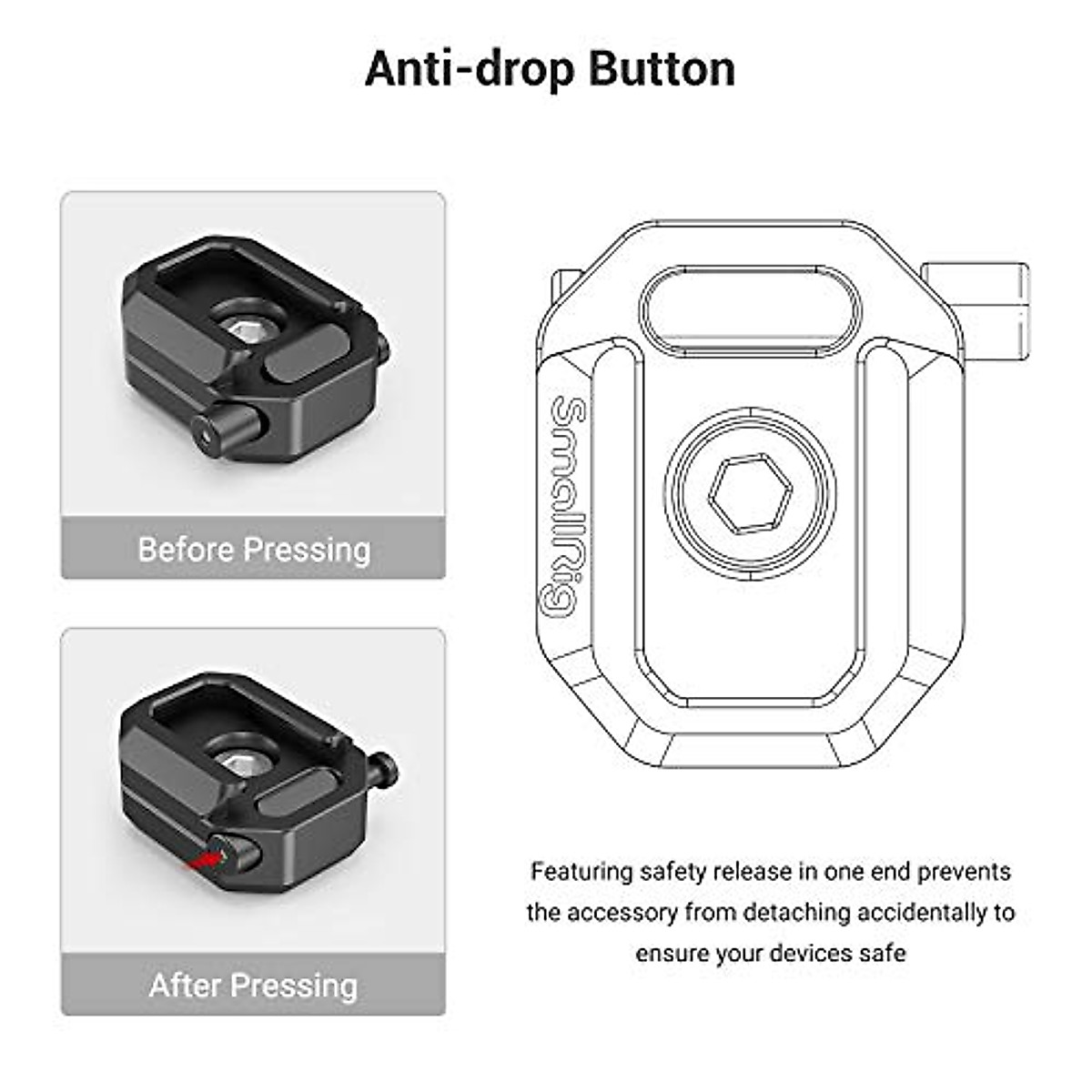 SmallRig Multi-Functional Cold Shoe Mount with Safety Release 2797