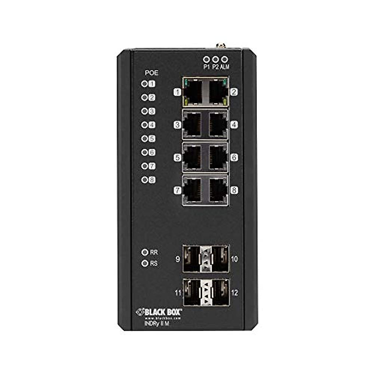 Black Box ENET POE+ Industrial Switch MGD (LIE1014A)
