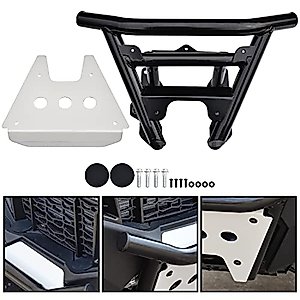 SAUTVS Front Bumper for RZR Turbo R/ Pro R 22-23, Black Front Brush Guard Protector Low Profile Bumper Pre Runner Bumper for Polaris RZR Turbo R / Pro R 2022-2023 Accessories (Replace #2884354)