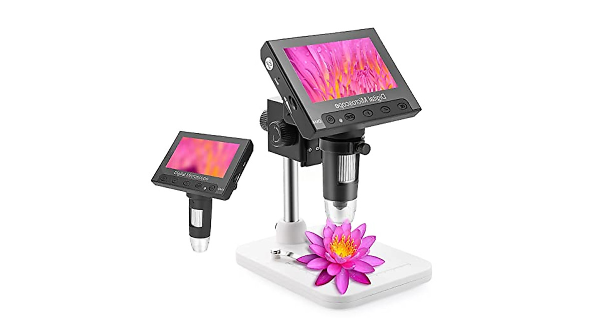 4.3 Inch USB Digital Microscope - 10X to 1000X Magnification