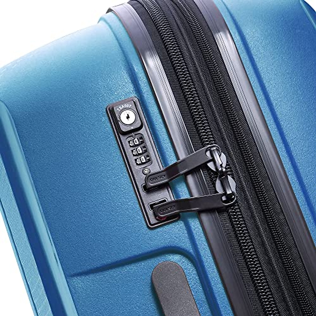Delsey Paris Unisex Adult Expandable Suitcase, Zinc Blue, L (76 cm-102 L + 10 L)