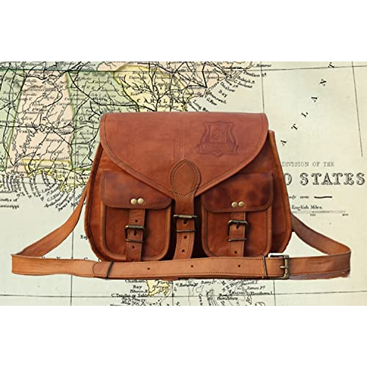 14 Inch Leather crossbody bags Purse Women Shoulder Bag Satchel Ladies Tote Travel Purse full grain Leather