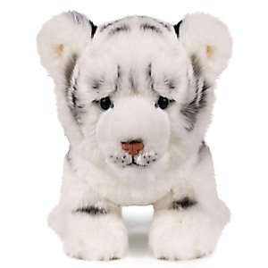 Ice King Bear Baby Tiger Stuffed Animal 10 Inches Cute Plush Toy (White)