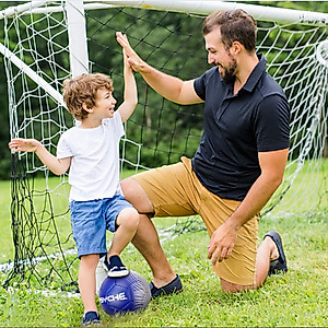 Wisdom Leaves Soccer Ball Size 4 for Kids Youth Match Play Games or Training Indoor Outdoor Backyard and Pack