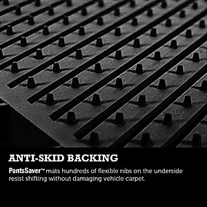 PantsSaver Custom Fit Floor Mats for Volvo S60 Cross Country 2019 All Weather Protection-4 Piece Set-High Raised Border Protection Great for Catching Spills - Black