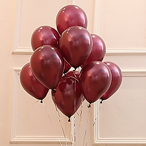 Latex Balloons, 100-Pack, 12-Inch Burgundy(Burgundy)