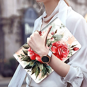 Case for Samsung Galaxy Tab S8 2022/Tab S7 2020 11 Inch (Model SM-X700/X706/T870/T875/T878), Multi-Angle Stand Smart Protective Cover, Shockproof Case Auto Sleep/Wake, Peony Painting