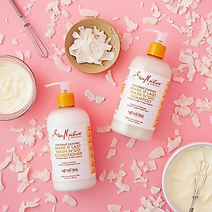 Shea Moisture Coconut Custard Make It Last Wash N’ Go Trio Shampoo, Conditioner And Hair Styler Set