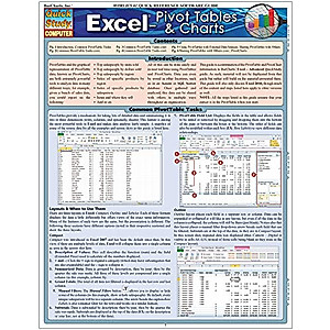 Excel: Pivot Tables & Charts QuickStudy Laminated Reference Guide (QuickStudy Computer)