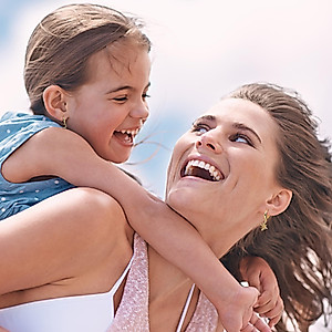 FASACCO 18K Gold Plated Chain Earrings Set: 12Pcs Stainless Steel Hoop, Stud, Pearl, Moon & Star Dangle Earrings for Multiple Piercings