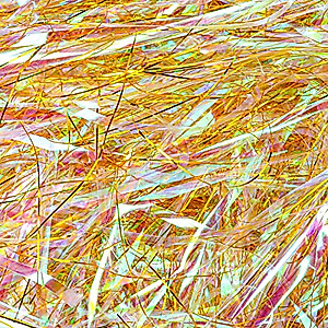 Zwish 1LB Sparkly Iridescent Film PP Hamper Shreds & Strands Shredded Crinkle Confetti for Gift Wrapping & Basket Filling & Gift Box filler