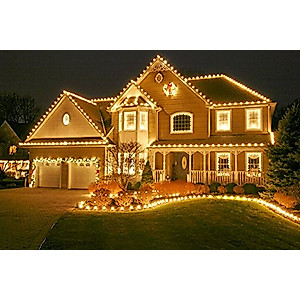 Novelty Lights Christmas Replacement Bulbs - Outdoor Individual Bulbs For Events, Holiday Parties, Patios, And More - C7/E12 Candelabra Base, 5 Watt Lights (Clear, 25 Pack)