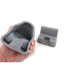 PhoneProp - Universal Fit Soft Flexible Smartphone Stand - Durable FDA High Grade Silicone - Color Gray