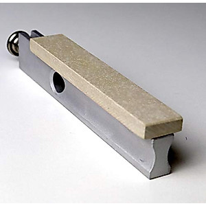 BELGISCHER BROCKEN Dorolist sharpening guide I Yellow Belgian Whestone 8000-10000 on aluminum support I format 3,94 x0,67x0,24in I knife sharpener compatible with Lansky-EZE Lap grinding system