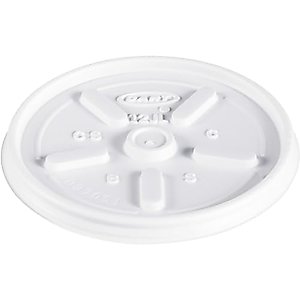 Dart 12JL White Vented Lid (Case of 1000)