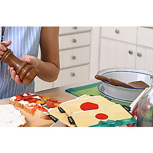 Artovida Artists Collective Lunch Baggies | Snack and Sandwich Bags with Zipper - Improved Dual Layer Design by Budi Kwan (Indonesia) The Ocean, the Sea, the Wave